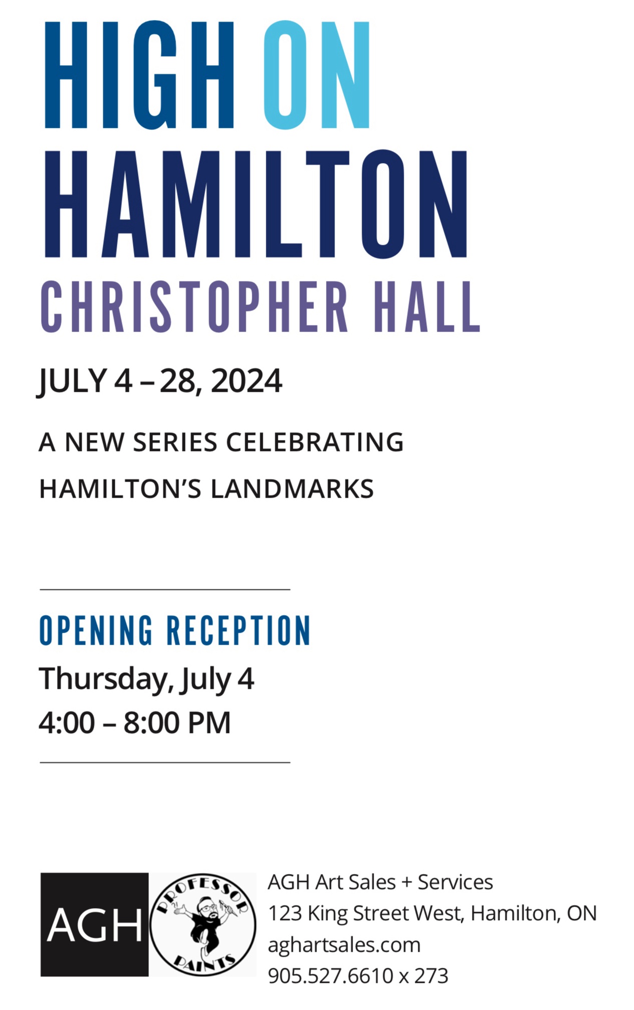HIGH ON HAMILTON – Professor Christopher Hall